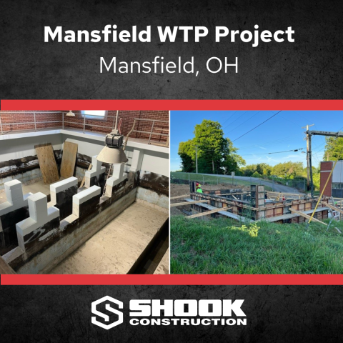 Progress Update on Mansfield WTP Project! | Shook Construction